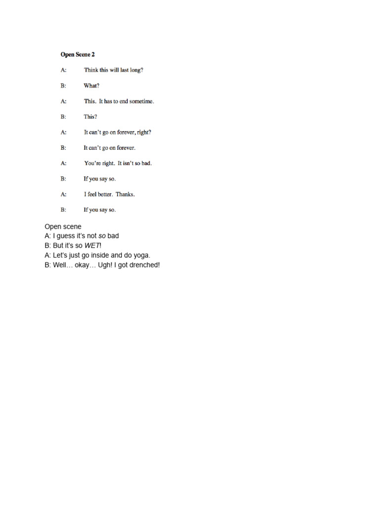 Open Scene | PDF