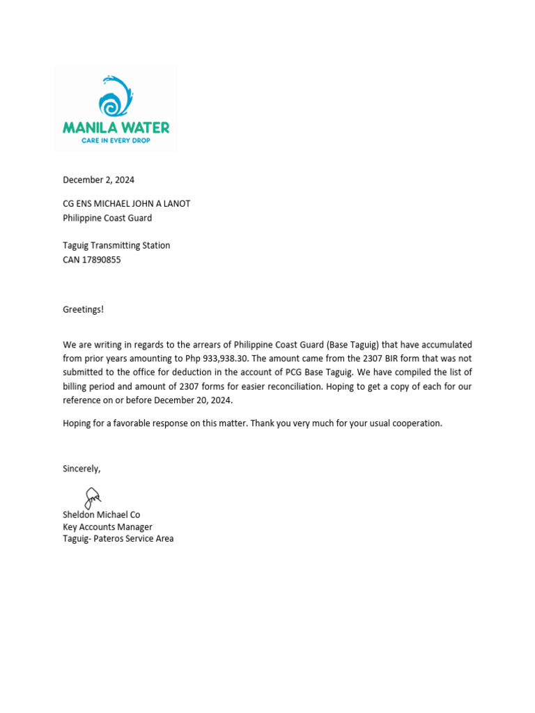 PCG Letter | PDF