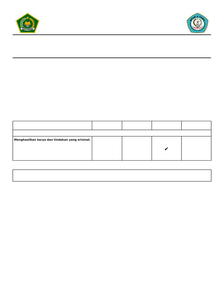 Rapor P5RA VII.B - ALIYA NURHIDAYAH - 0125239740 | PDF