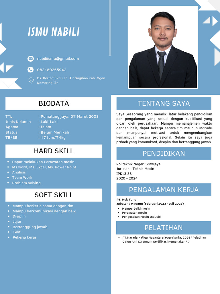 Profil Ismu Nabili: Skill & Pengalaman | PDF