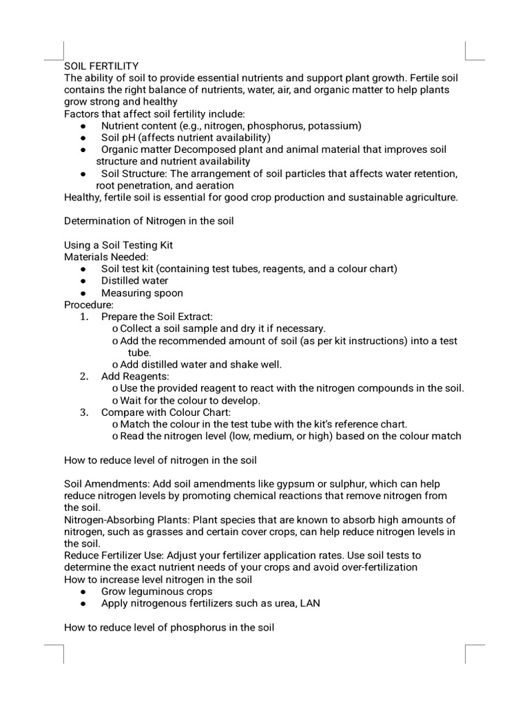 Form 5 Notes Agssl 2.2 New 2025 | PDF | Soil | Fertilizer