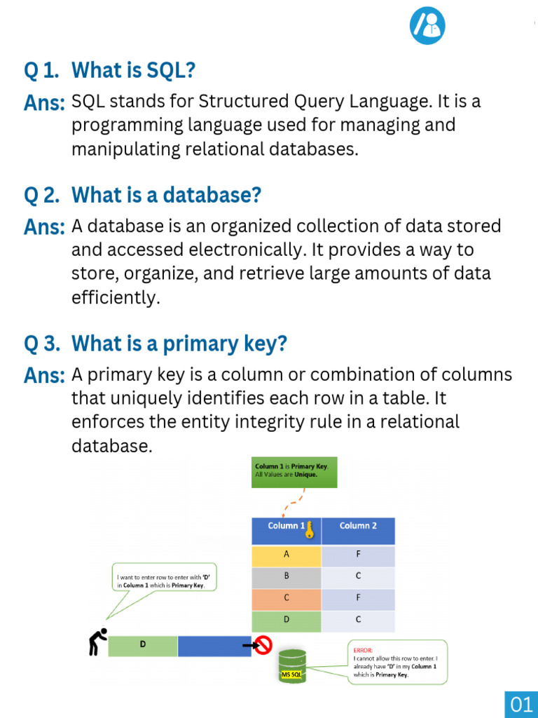 SQL Interview Q & A | PDF