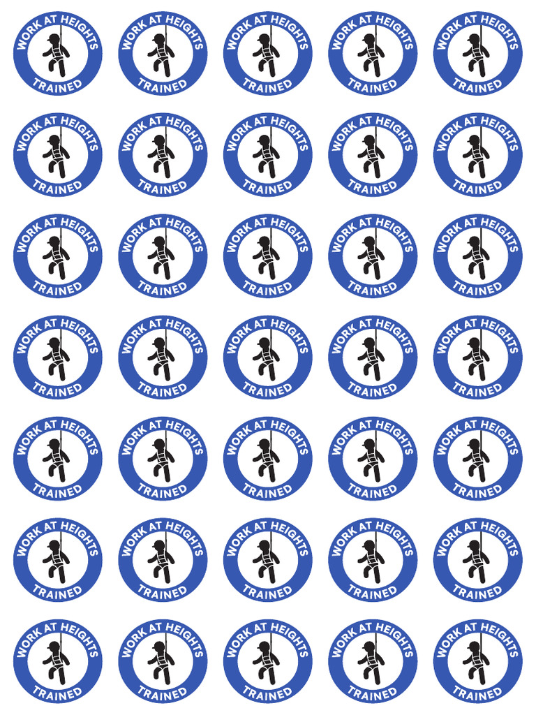 Work at Height - A4 Size | PDF