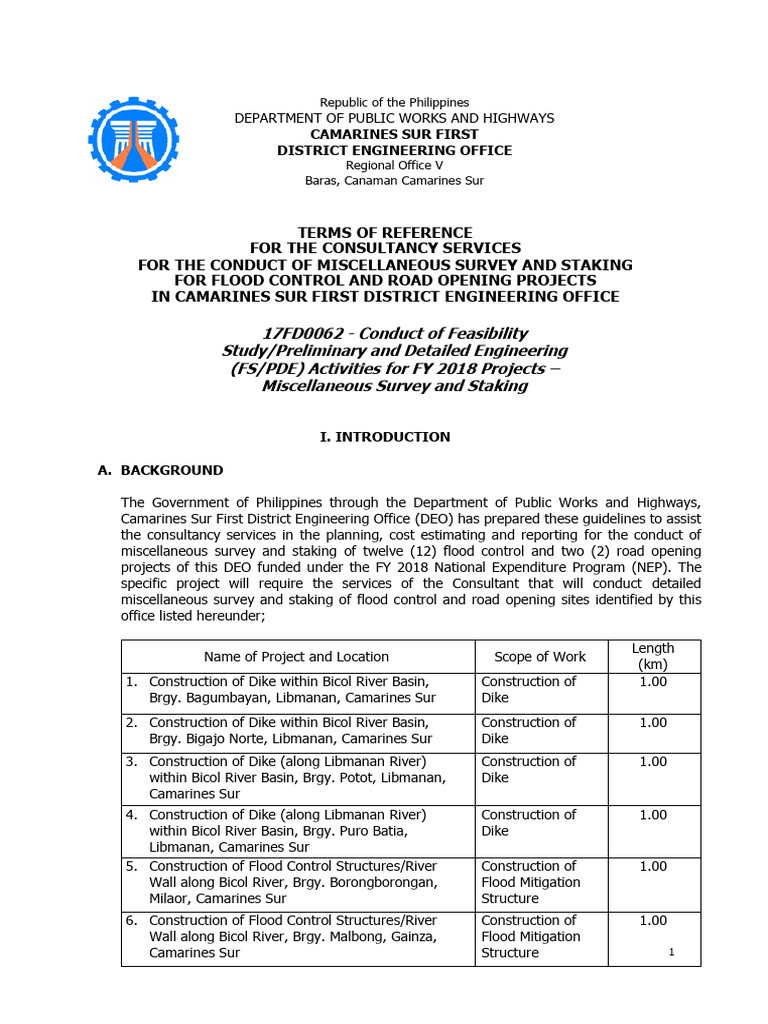 Road CS - Camarines DPWH | PDF | Comma Separated Values | Surveying