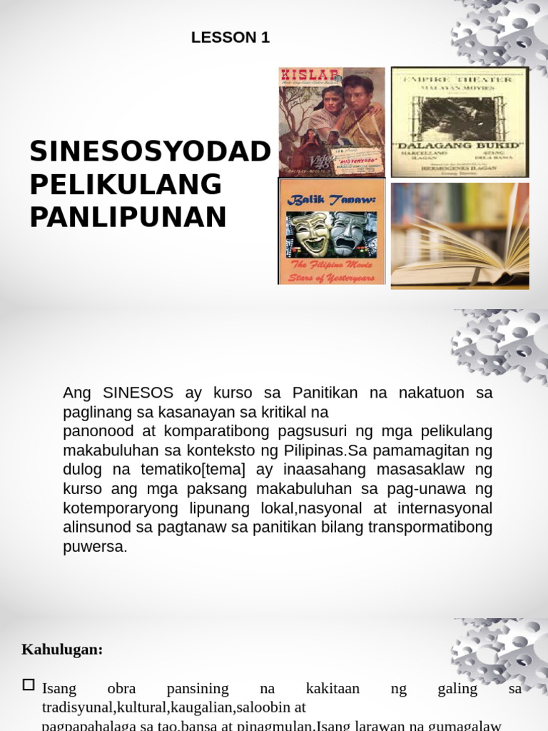 Aralin 1 Sinesosyodad | PDF