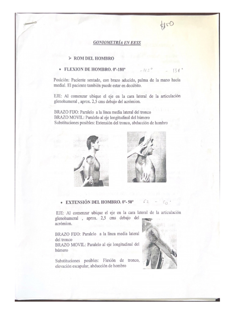 Goniometría en Eess | PDF