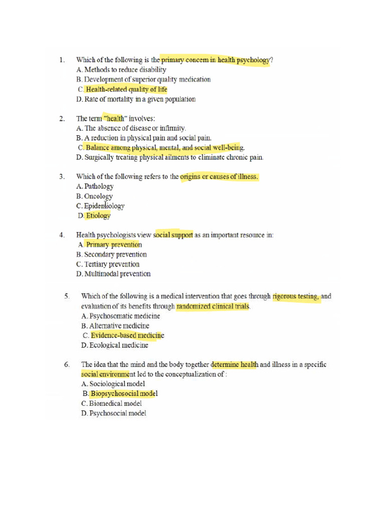 Final Test Review | PDF
