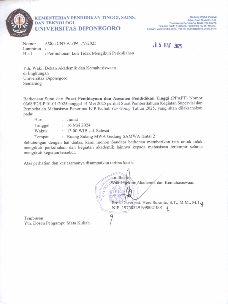 Surat Izin KIP | PDF