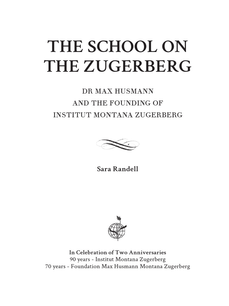 The School On The Zugerberg | PDF