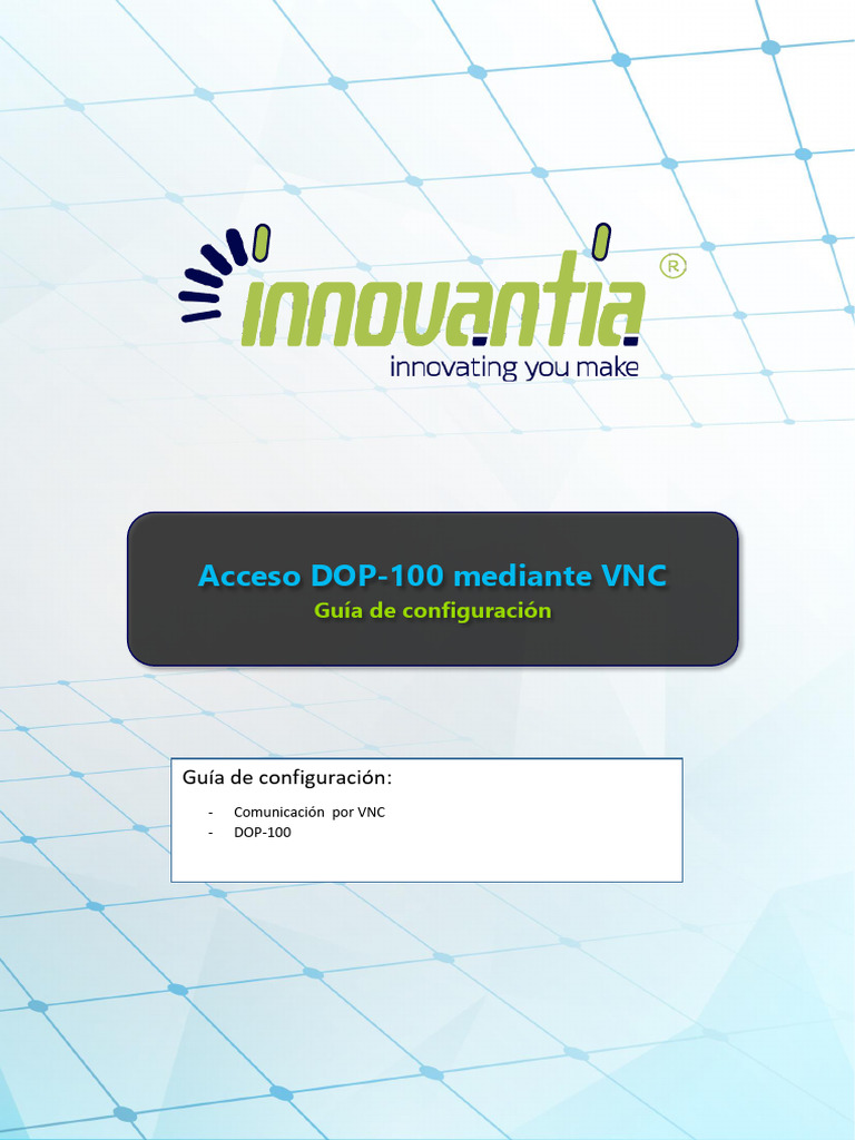 Acceso DOP 100 Por VNC | PDF | Internet | Redes de computadoras