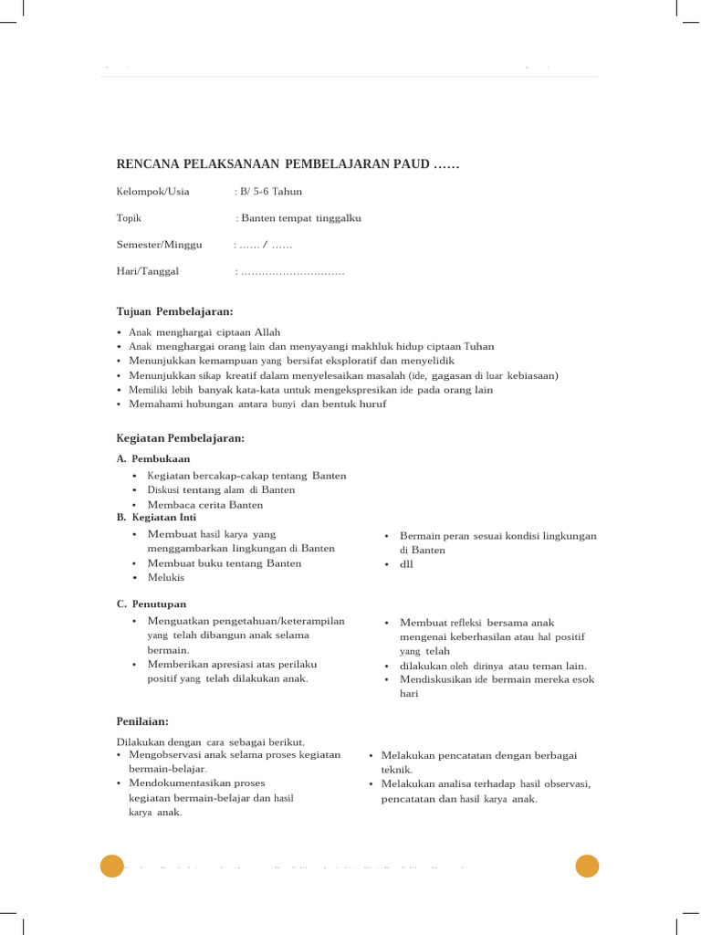 Contoh RPP Kurikulum Merdeka | PDF