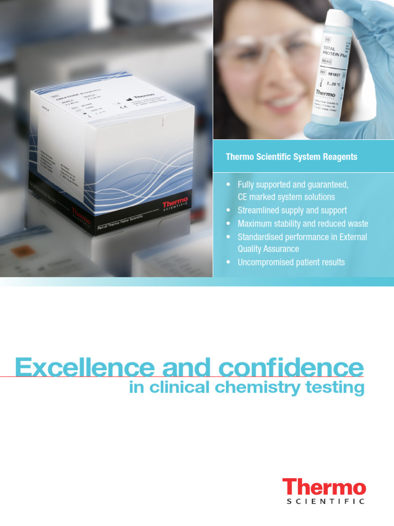 Thermo Scientific System Reagents 09 - 2013 | PDF | Blood Plasma | High ...