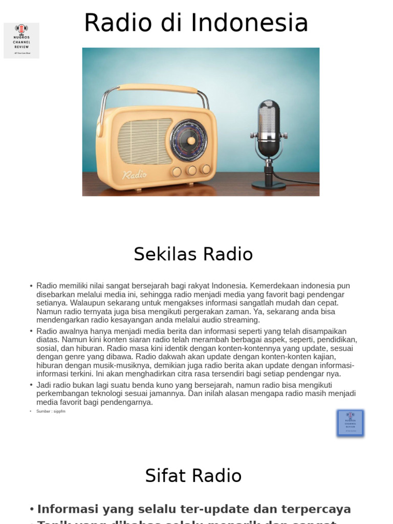 Sejarah dan Perkembangan Radio Indonesia | PDF