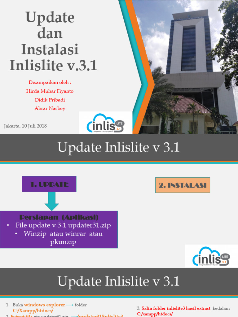 Instalasi dan Update Inlislite 3.1 | PDF