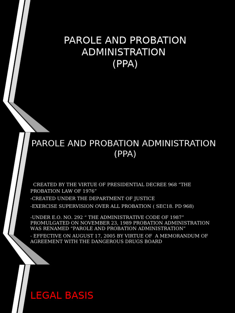 Parole and Probation Administration (PPA) | PDF | Probation | Parole