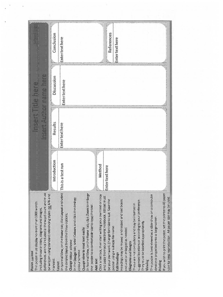 Vcaa Year 12 Poster Template | PDF
