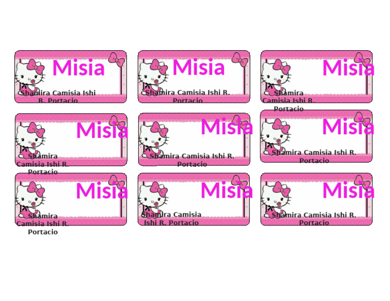 Misia Label | PDF