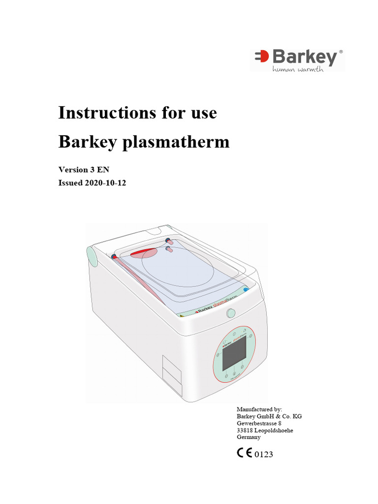 Barkey Plasmatherm User Manual | PDF | Electromagnetic Compatibility ...