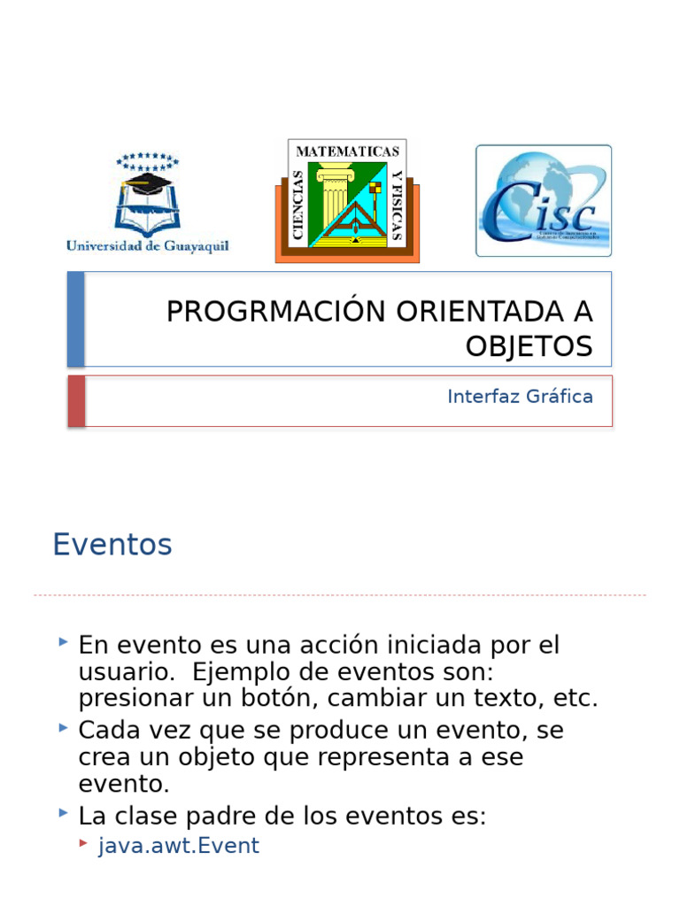 Manejo de Eventos en Java GUI | PDF | Ventana (informática) | Botón ...