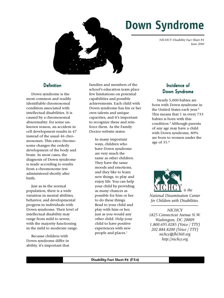 Down Syndrome | PDF | Individualized Education Program | Down Syndrome