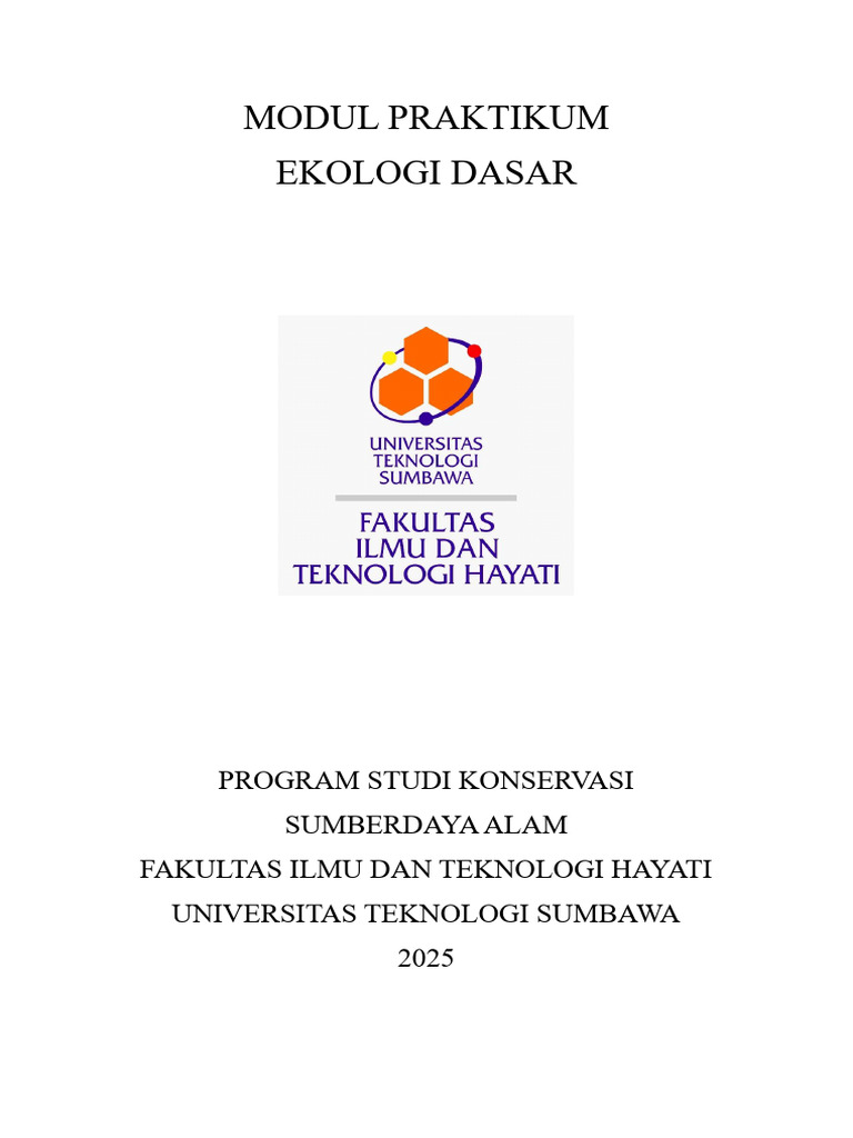 Modul Praktikum Ekologi Dasar | PDF