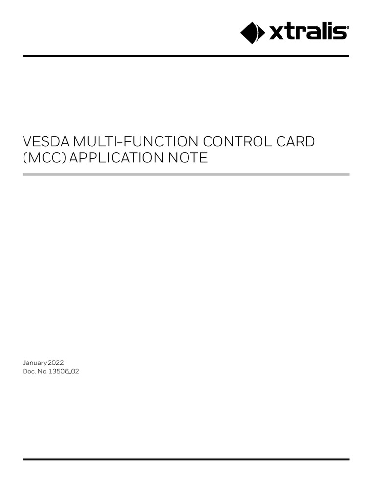 13506 02 VESDA Multi Function Control Card MCC Application Note A4 IE | PDF