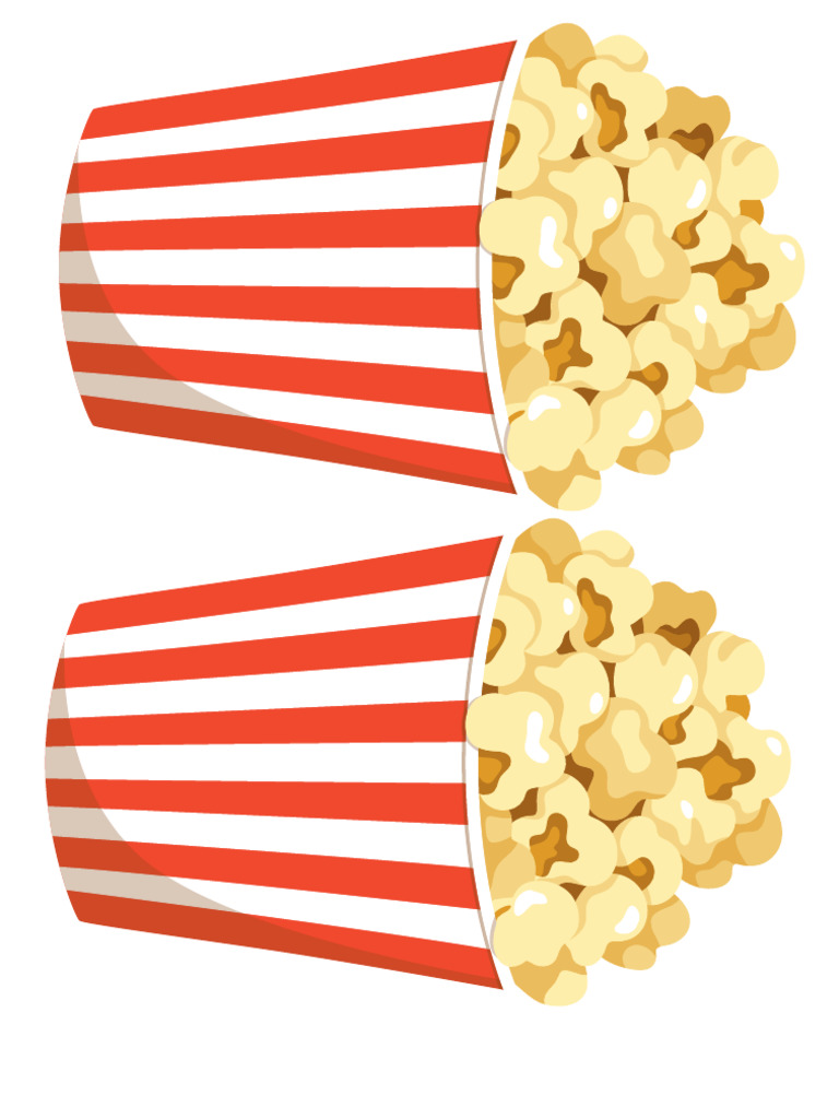 Red White Popcorn Promotion Poster PDF | PDF