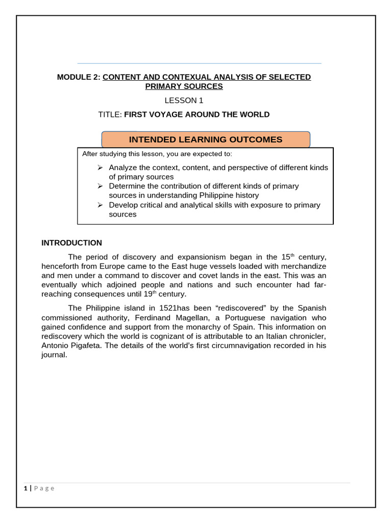 GE 112 Module | PDF | Argument | Philippines