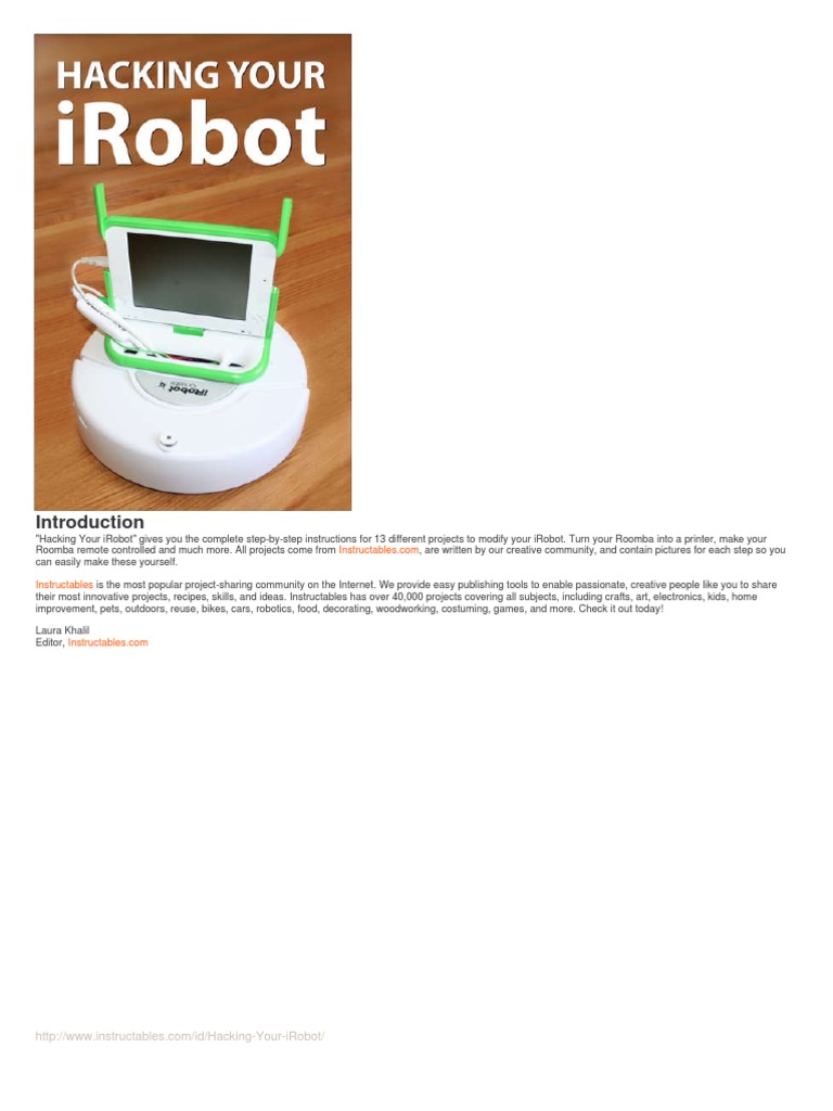 Hacking Your Irobot | PDF | Electric Motor | Power Supply