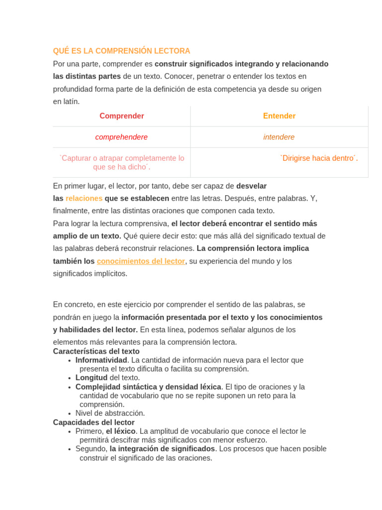 Estrategias para Mejorar la Comprensión Lectora | PDF | Comprensión ...