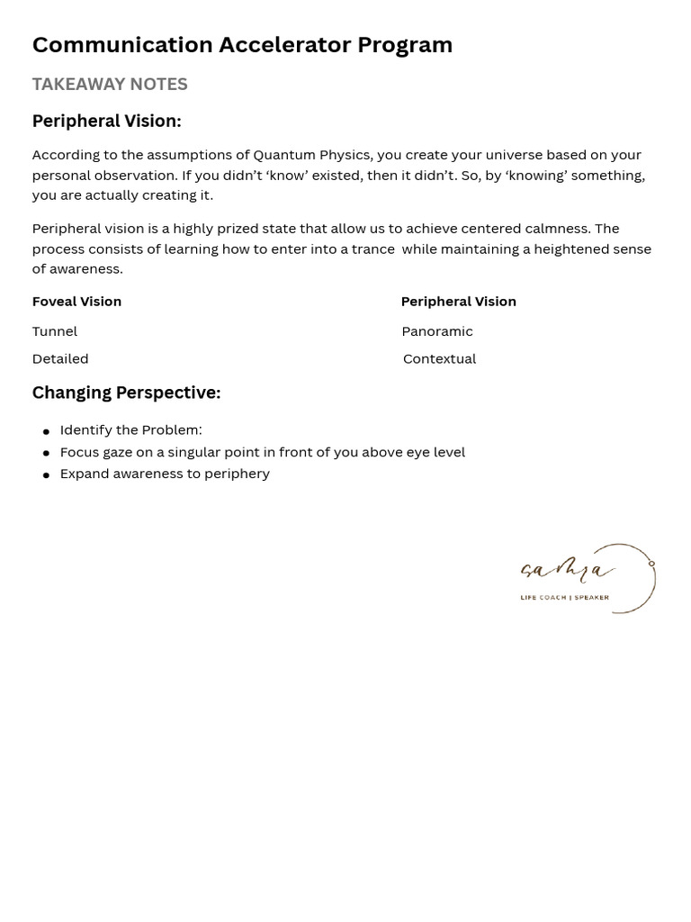 Peripheral Vision | PDF