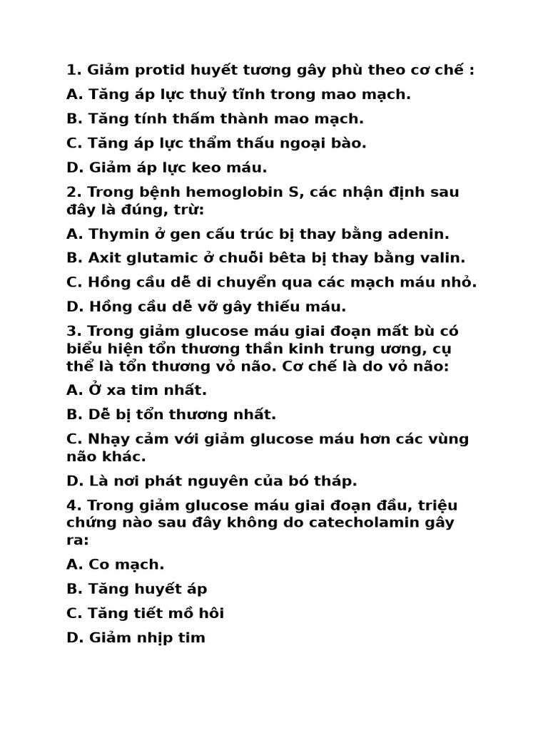Trắc nghiệm SLB | PDF
