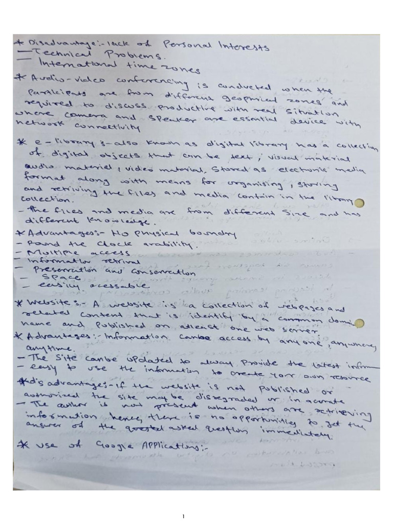 ICT Module 1 Notes Part-1 | PDF