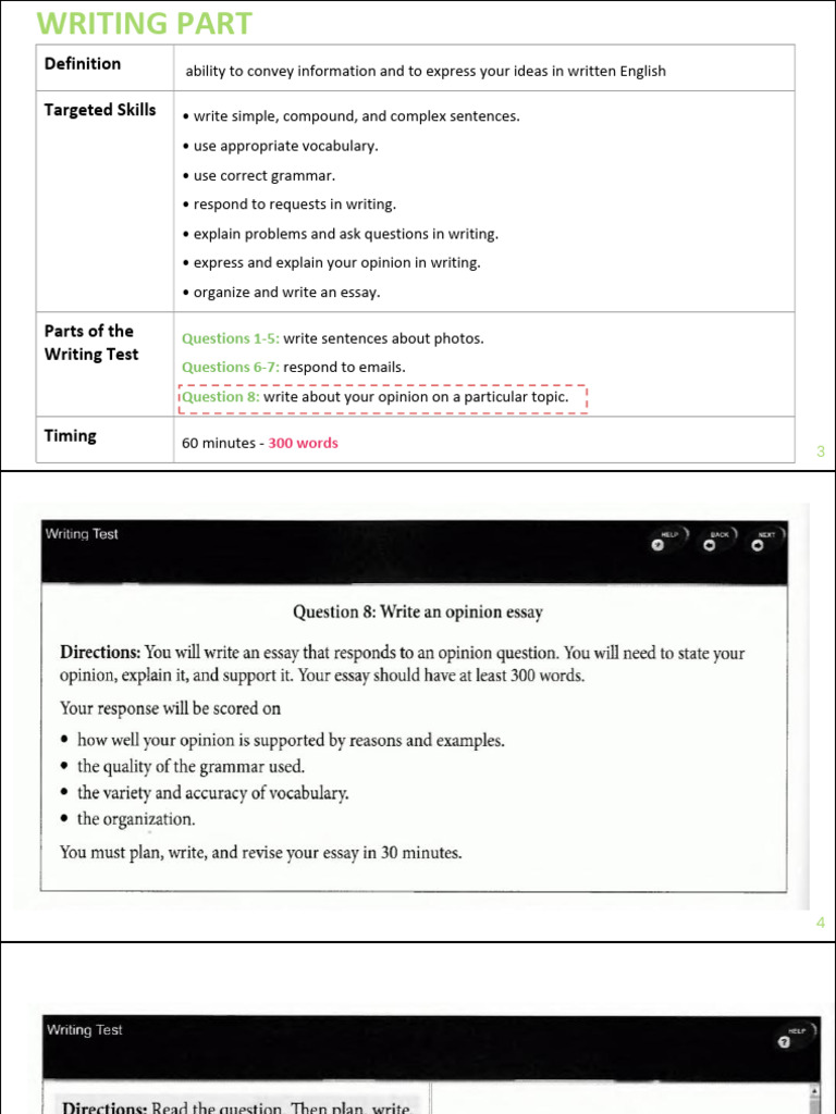 Toeic SW CB - Session 17 - Writing Essay - p1 (Checked) | PDF ...