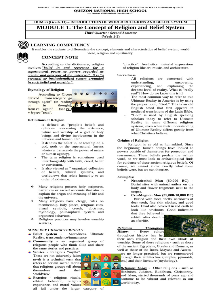 Understanding World Religions: Concepts & Beliefs | PDF | Deities ...