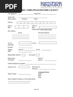 Family Members Declaration Form | PDF