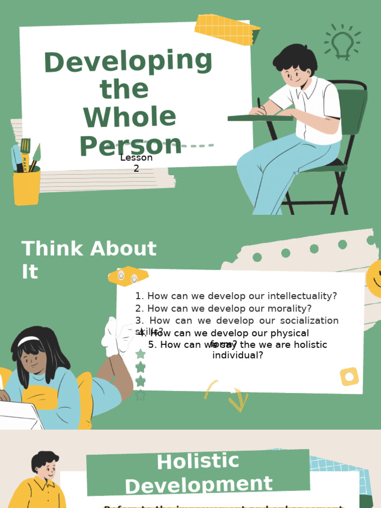 Lesson 2 Developing The Whole Person | PDF | Intelligence | Psychology