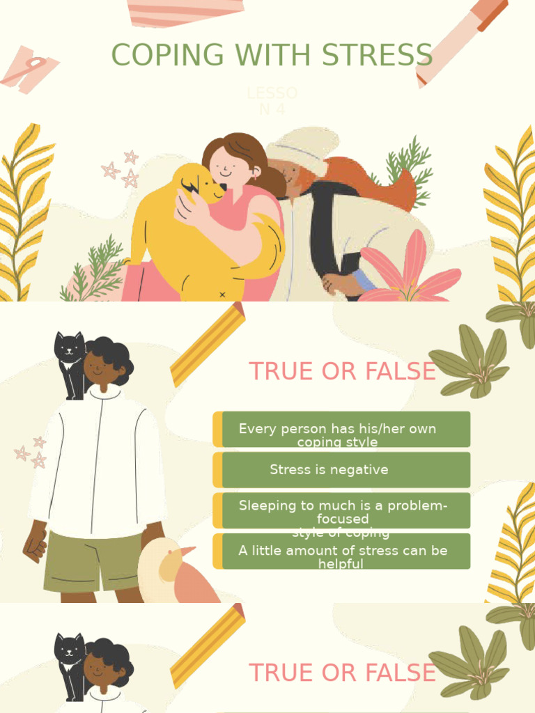 Lesson 4 Coping With Stress | PDF | Stress (Biology) | Adolescence