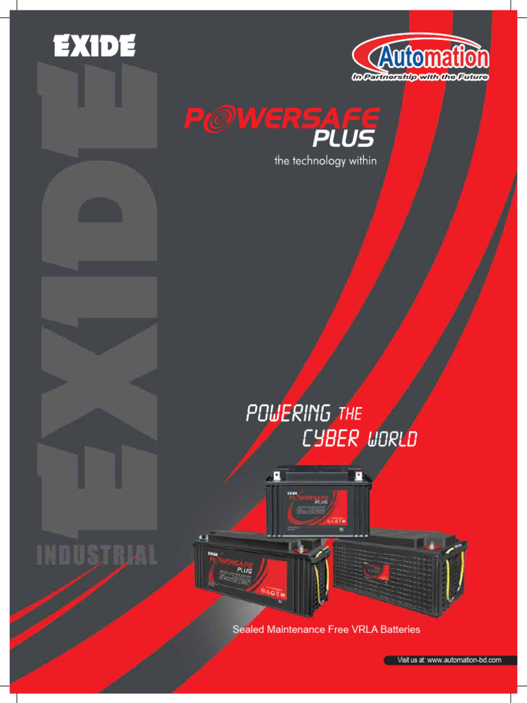 Exide VRLA Battery Specifications Guide | PDF | Electrical Engineering ...