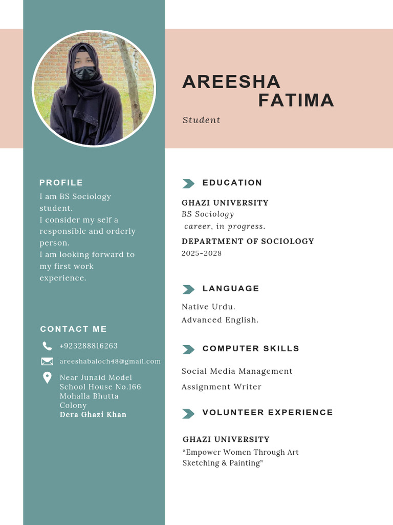 White Simple Student CV Resume | PDF