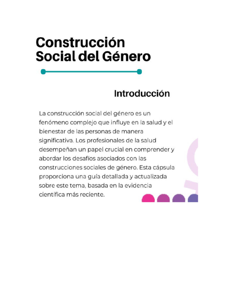 Construcción Social Del Género | PDF