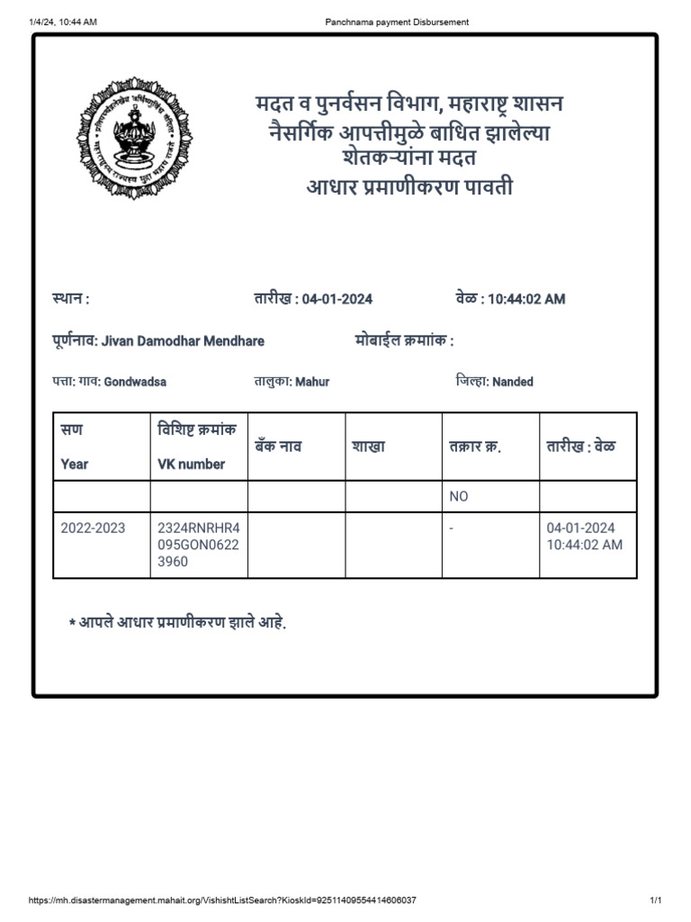 Jivan Damodhar Mendhare | PDF
