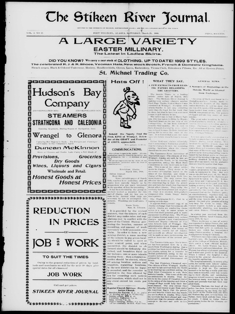 1899.03.25 Stikeen River Journal | PDF