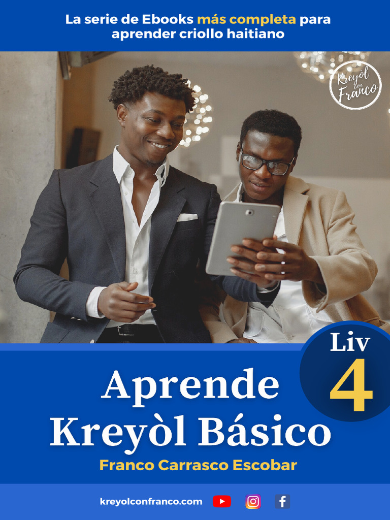 Aprende Kreyòl Básico Libro 4 | PDF | Lingüística | Mecánica del lenguaje