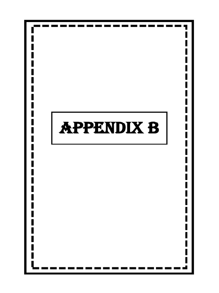 Appendix B | PDF