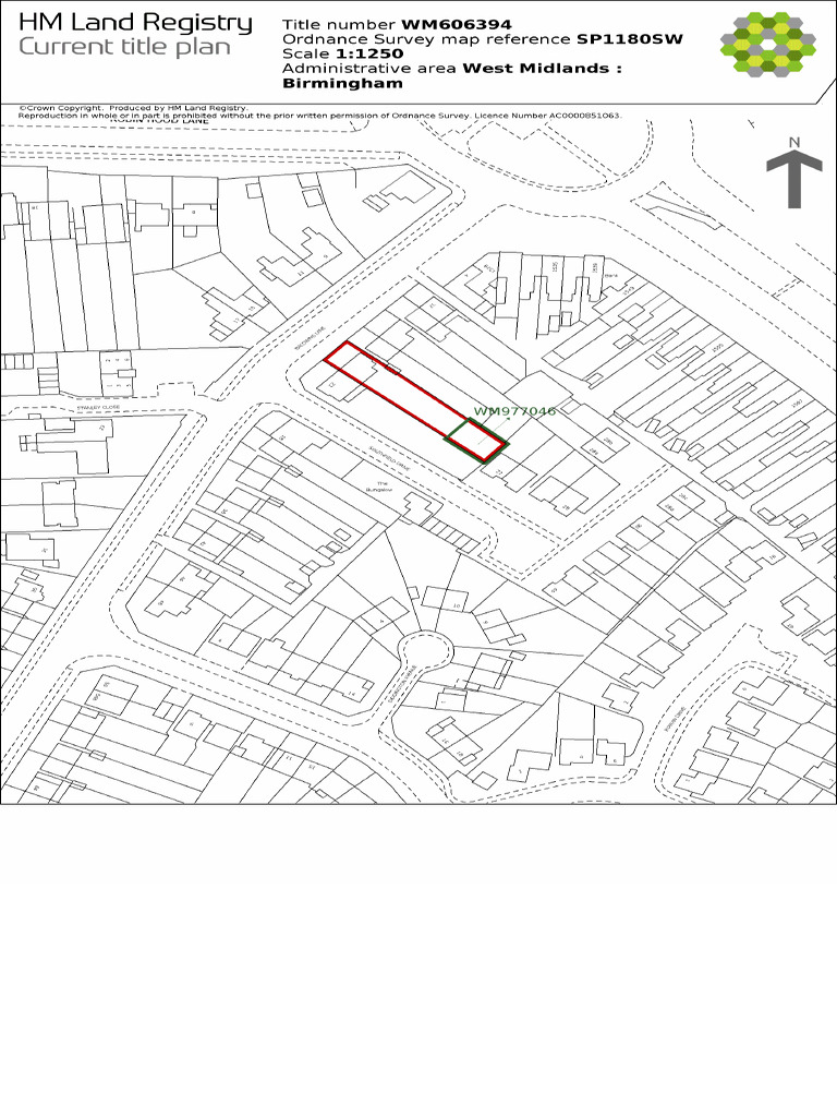 2025-03-05 Title Plan WM606394 GOV - UK | PDF