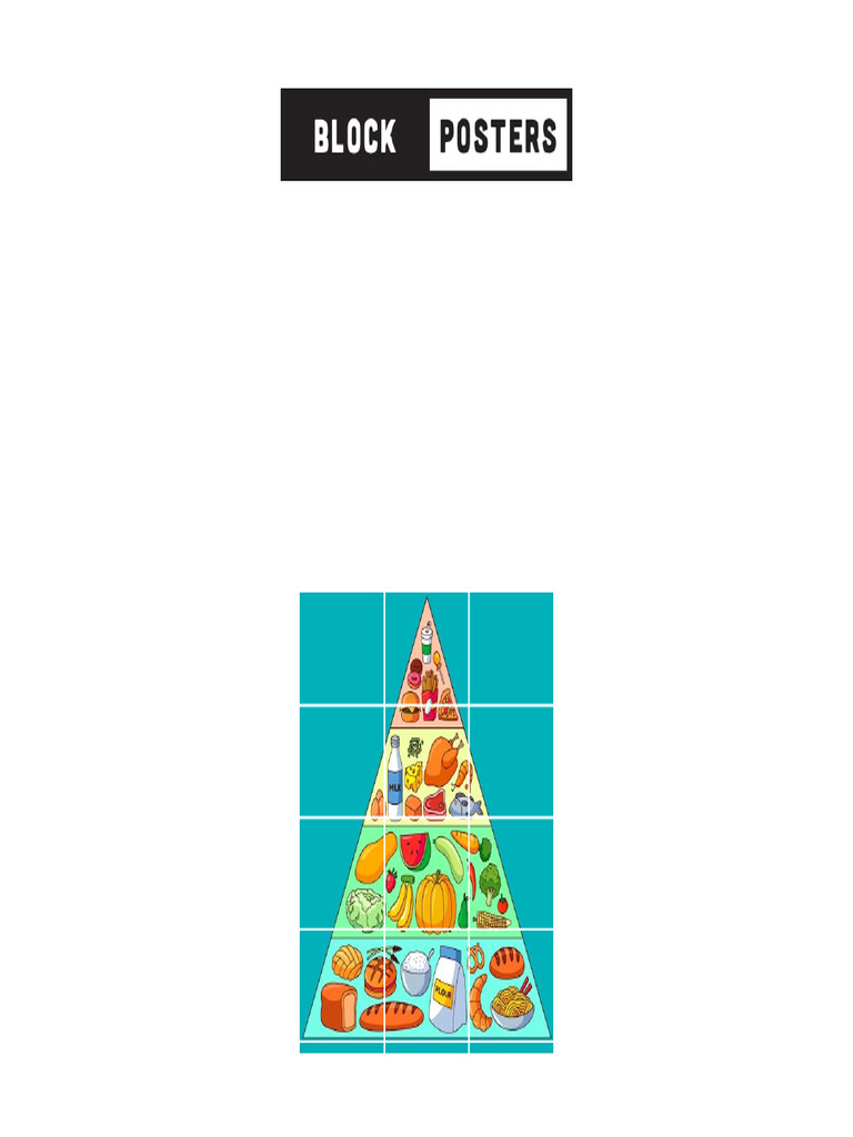 Create a Block Poster in A4 Landscape | PDF