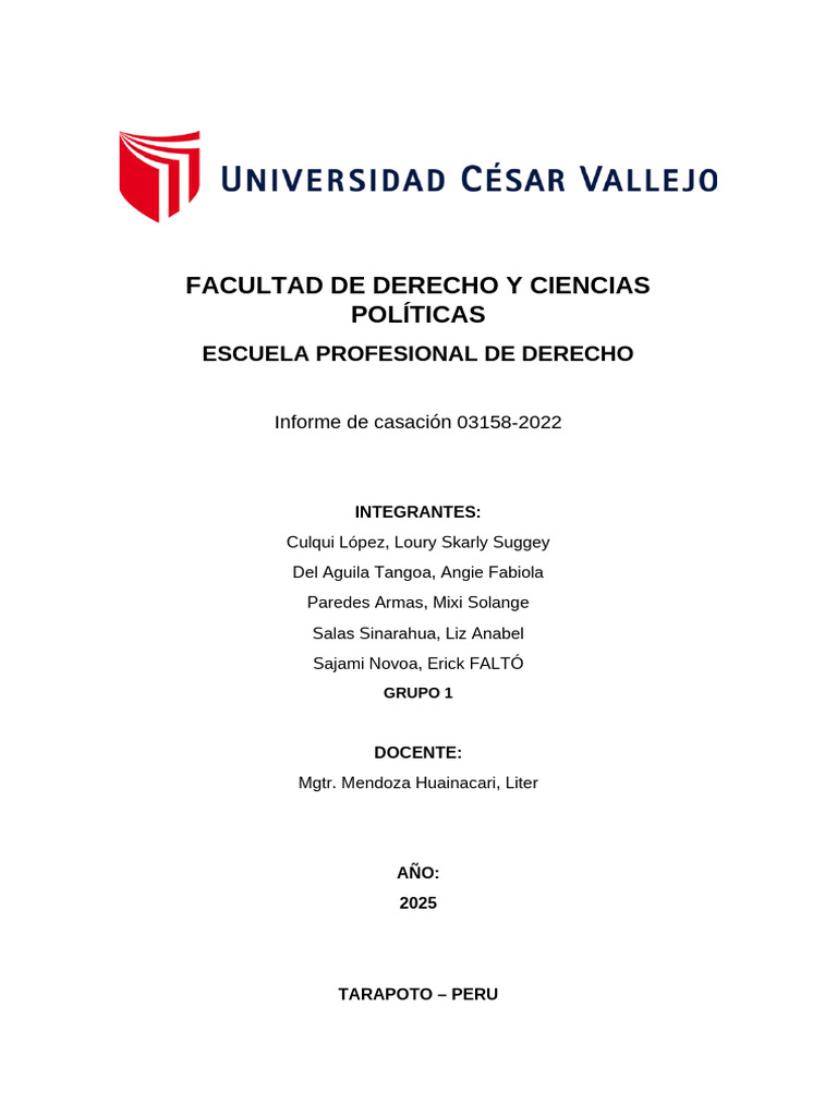 Análisis de Casación 03158-2022 Perú | PDF | Justicia | Crimen y violencia
