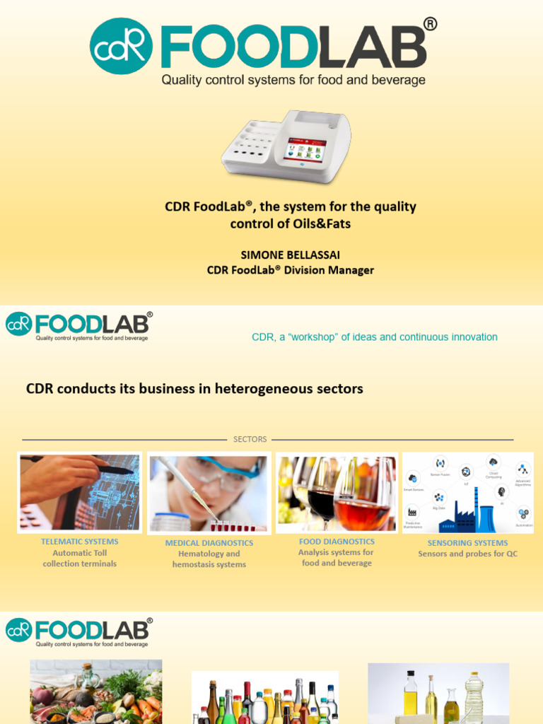 CDR FoodLab FatsOils Webinar Presentation | PDF | Spectrophotometry | Acid