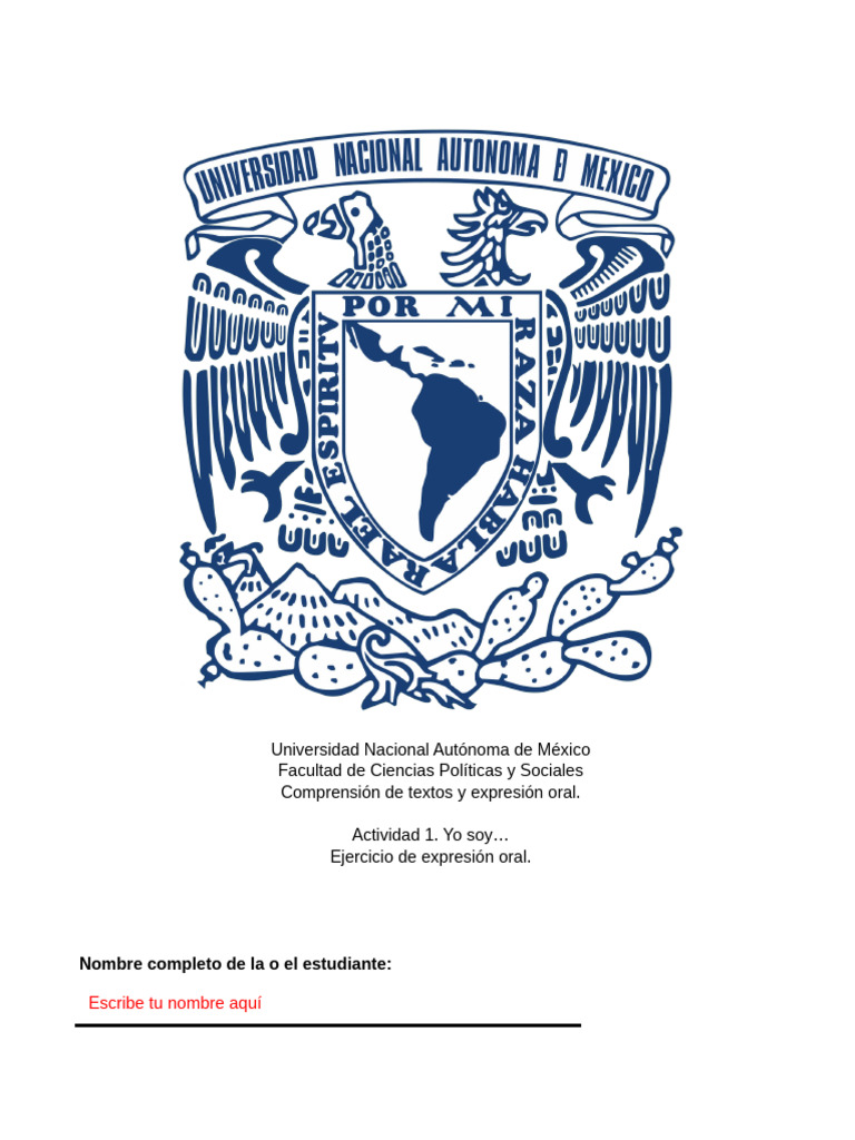 Actividad 1. Yo Soy.. | PDF